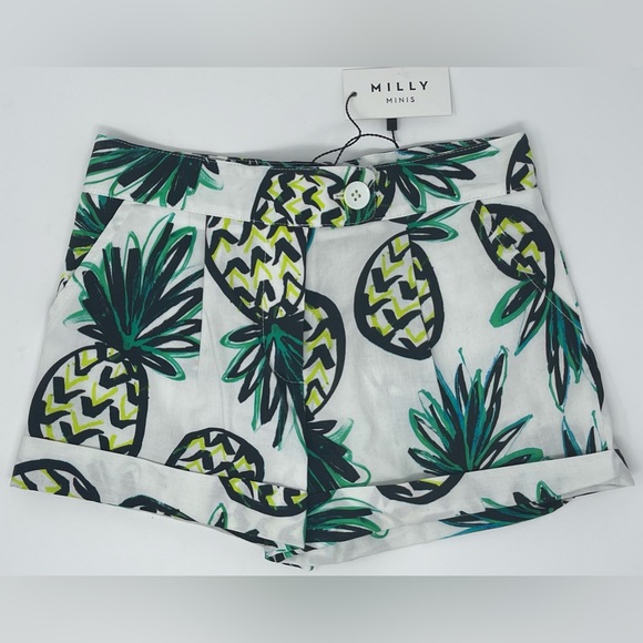 Milly Minis | Bottoms | Milly Minis Pineapple Shorts Size 6 Brand New ...